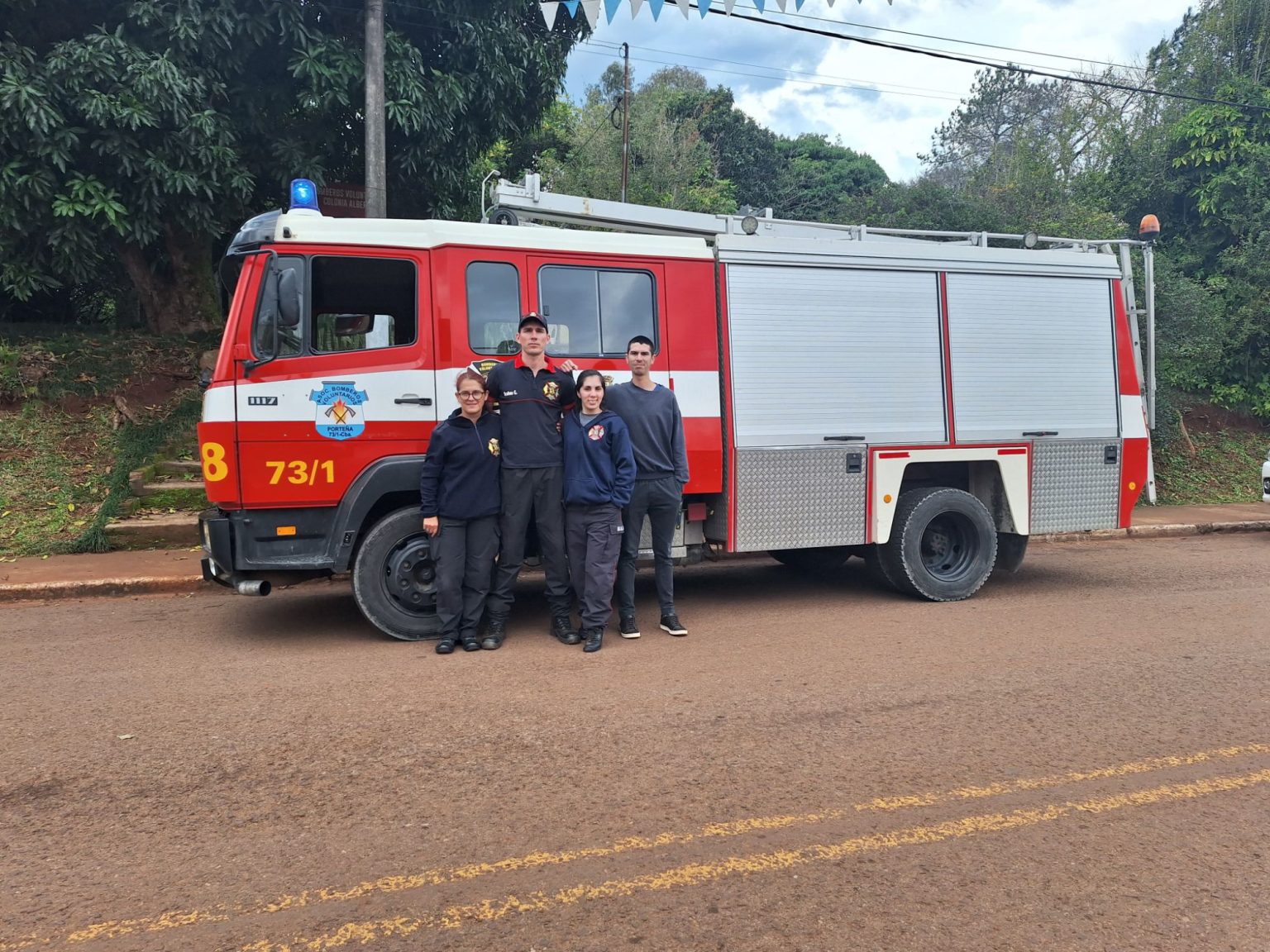 Colonia Alberdi celebra la llegada de una autobomba un logro ...